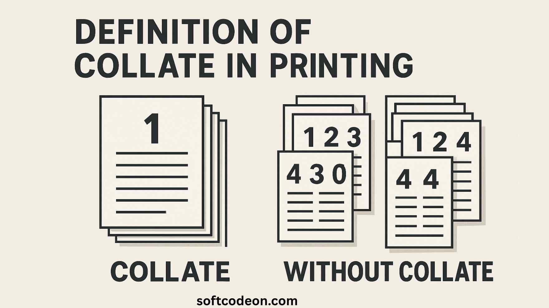 What Does Collate Mean in Printing?Expert Guide - Soft CodeOn